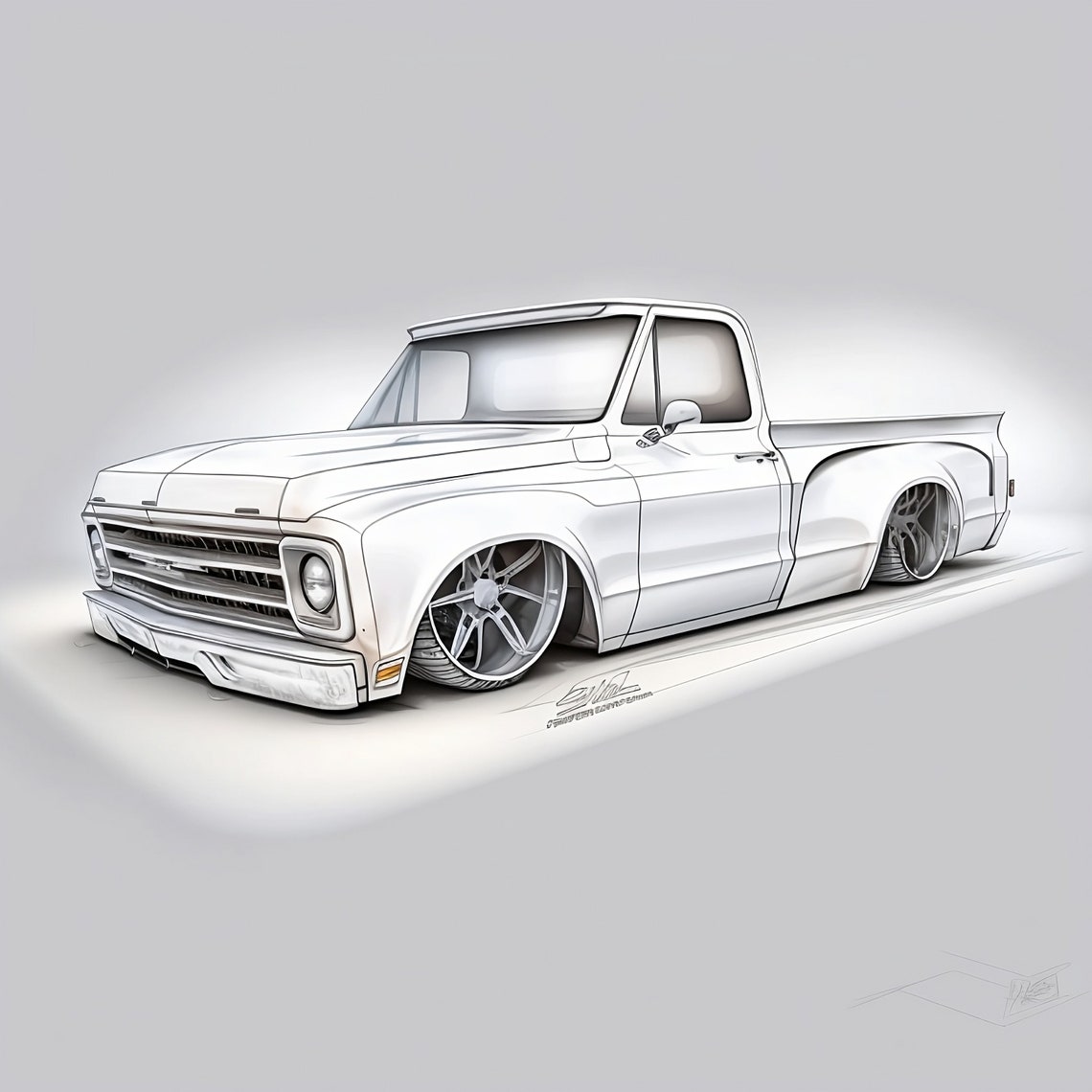Trucks, Sketches, Cool, Car Poster, Swag - Etsy