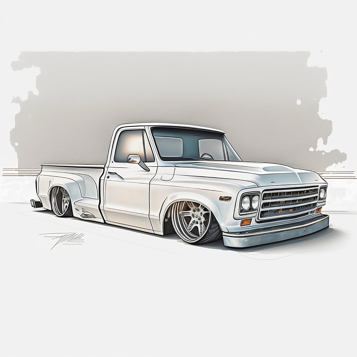 Trucks, Sketches, Cool, Car Poster, Swag - Etsy