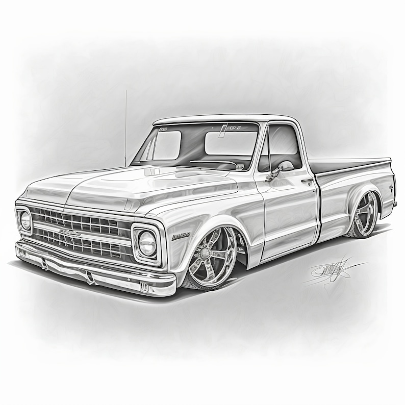 Trucks, Sketches, Cool, Car Poster, Swag - Etsy