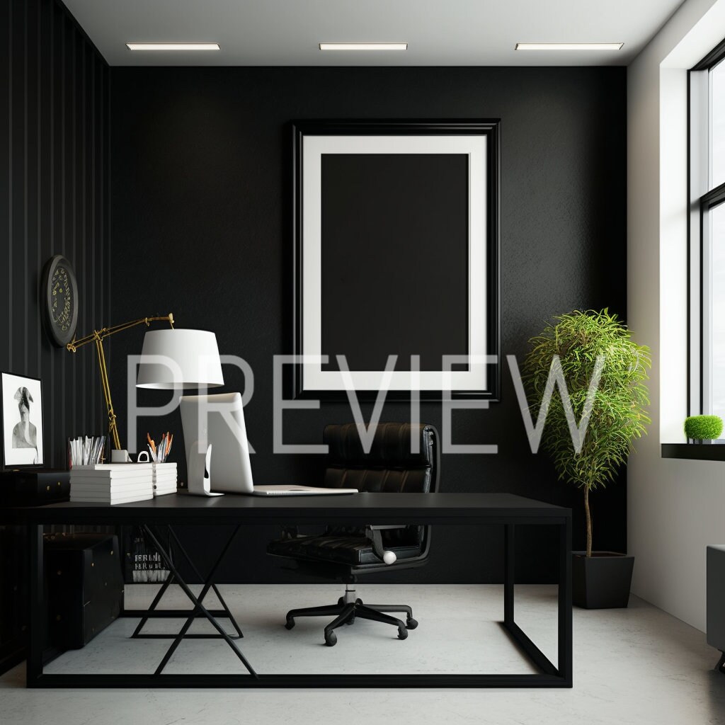 10 Modern Office Frame Mock Ups, Interior Design, Digital Art, Home ...