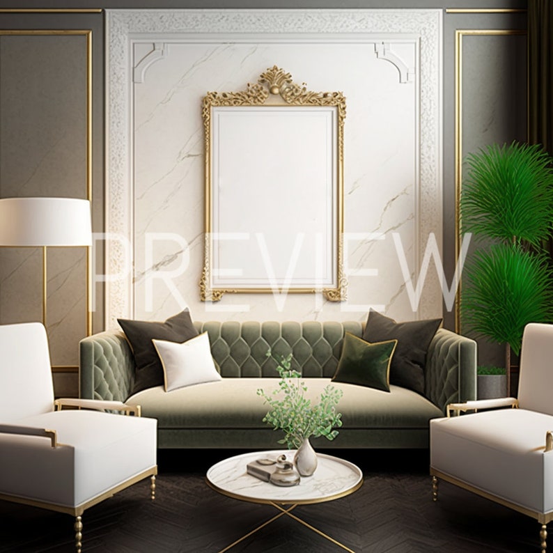 10 Luxury Interior Style Frame Mock Ups, Interior Design, Digital Art ...
