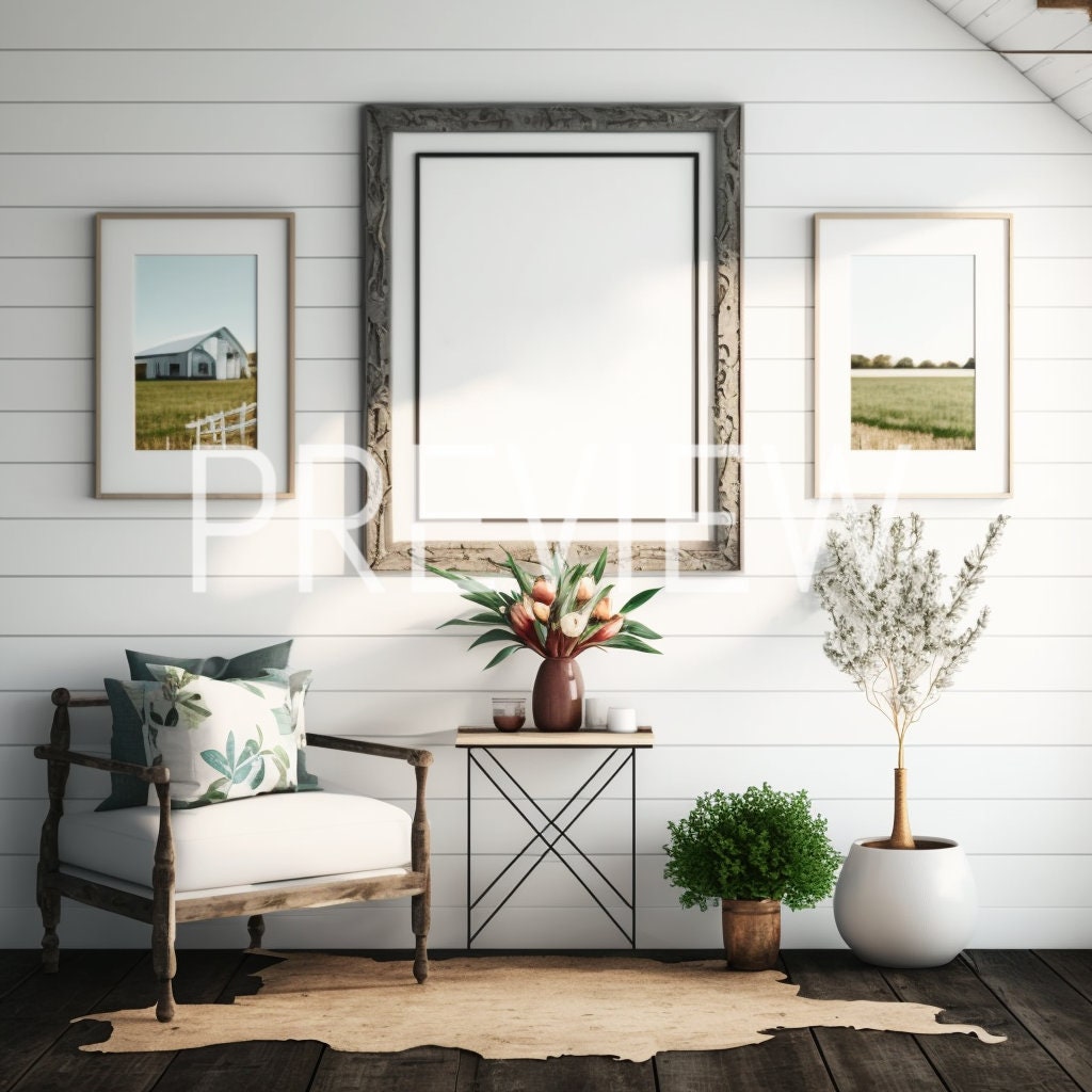 10 Farmhouse Frame Mock Ups, Farmhouse Style, Frame Mock Up, Template ...