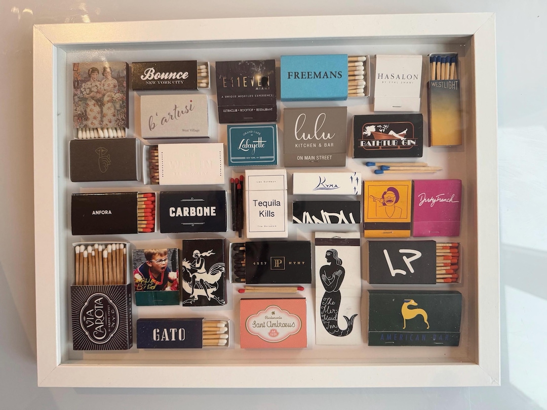 Custom and Pre-made Framed Match Box Art. Any Matches or Pens Can Be ...