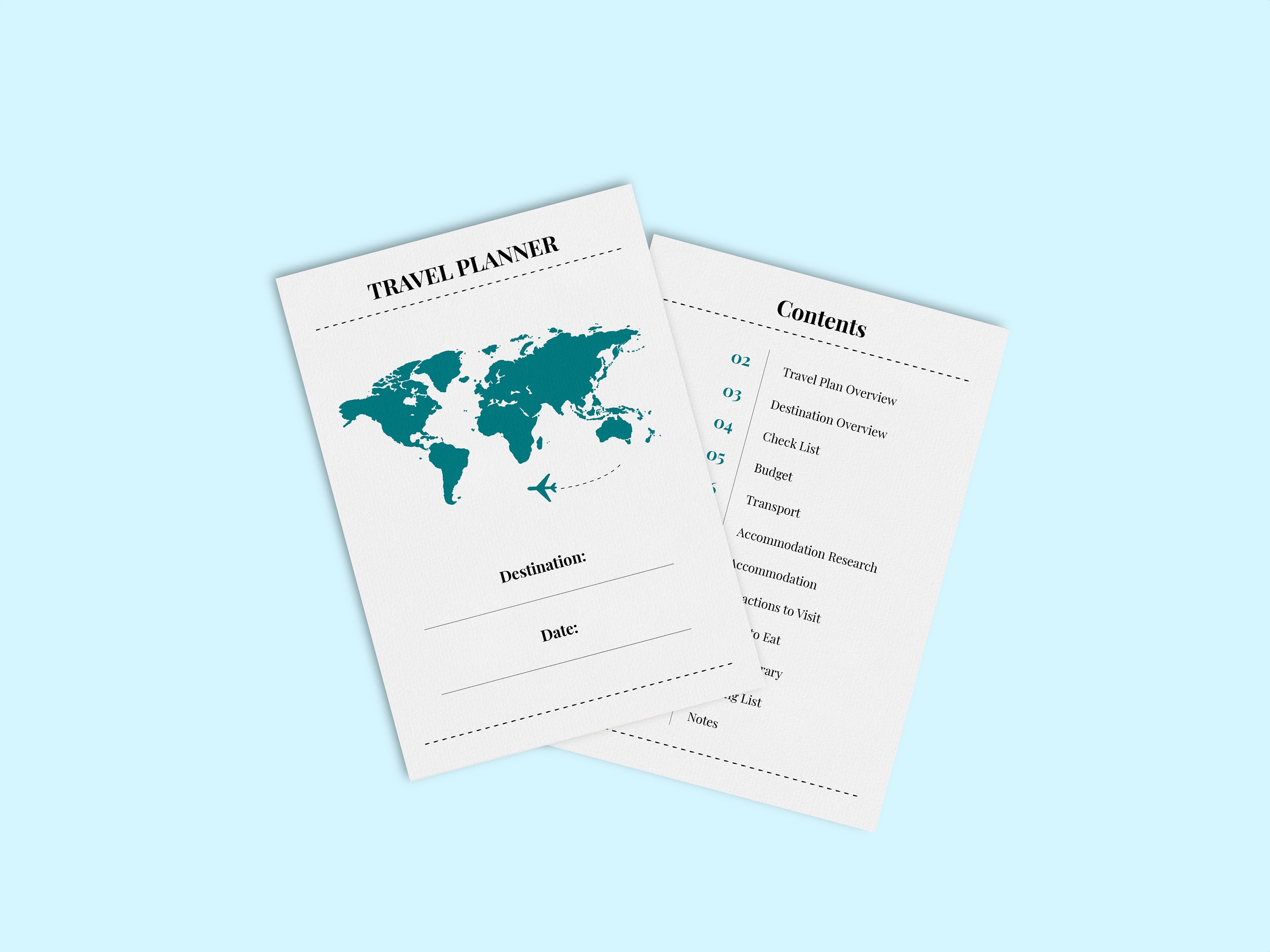 Printable Travel Planner: A4, 15-page Trip Itinerary (digital Download ...