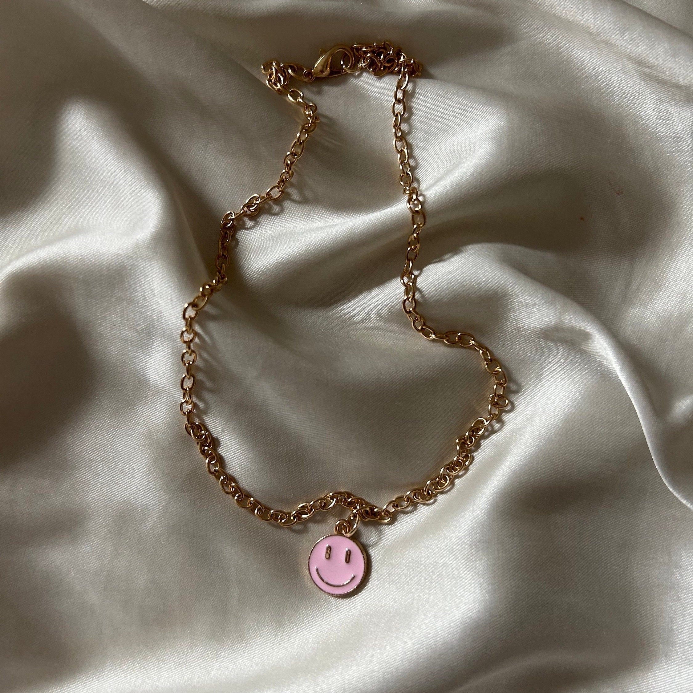 Taylor Swift Albums Inspired Smiley Face Gold Necklace - Etsy