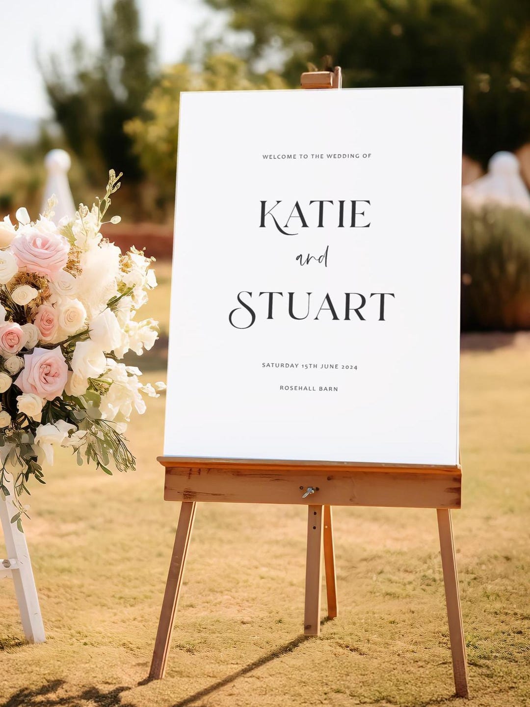 Modern Custom Wedding Sign | Printable Wedding Sign | Elegant ...