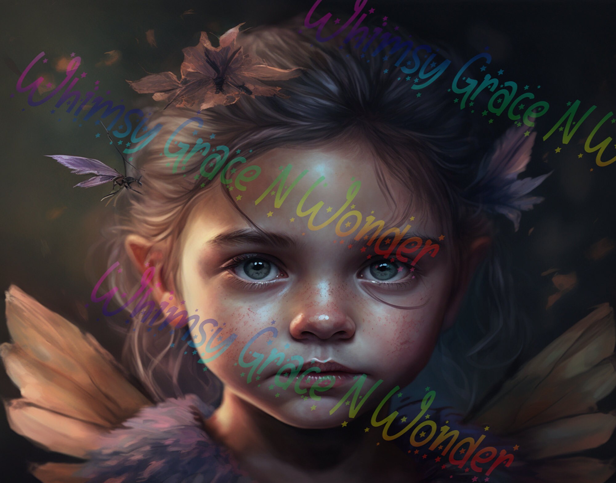 Fairy Fae Fantasy Winged Fawncore Child Garden Png - Etsy