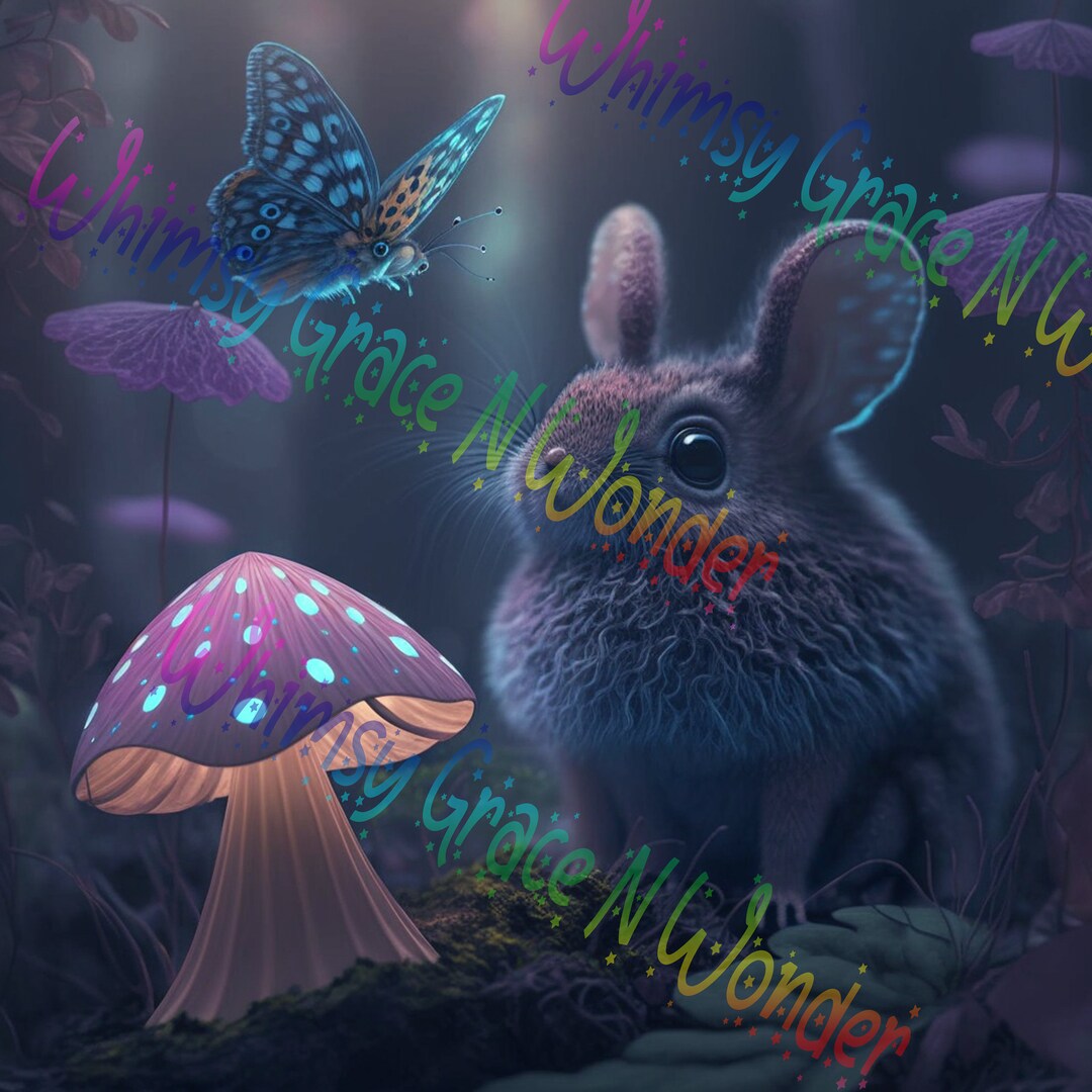 Magical Fantasy Forest Mythical Magical Animal PNG - Etsy