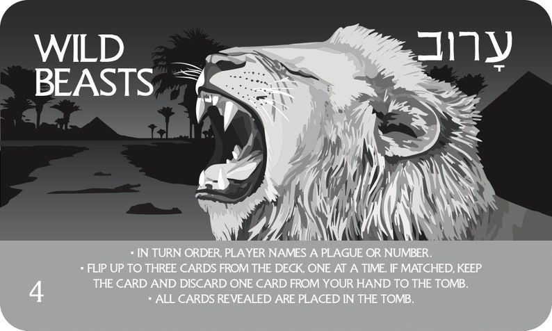 Ten Plagues the Card Game - Etsy
