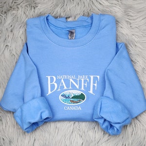 Embroidered Banff National Park Canada Unisex Sweatshirt Canada Parks ...