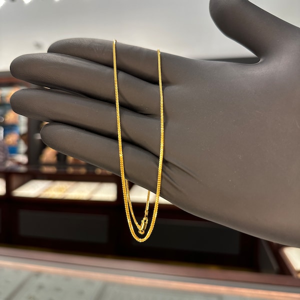 22k Gold Chain - Etsy