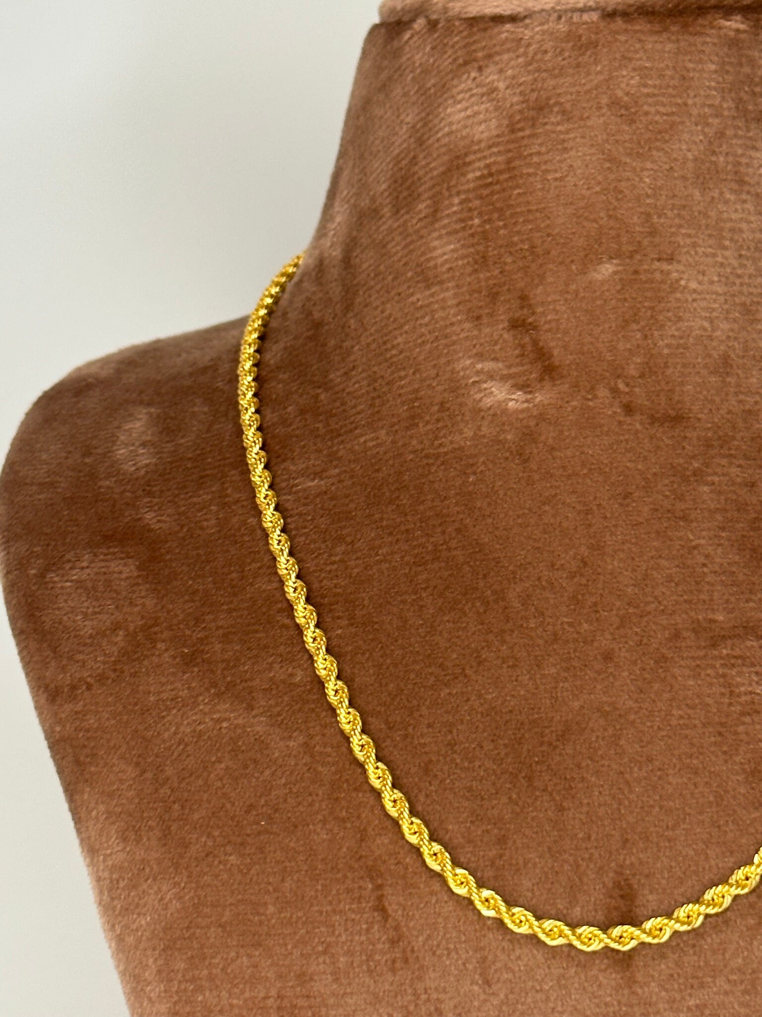 22K Gold Rope Chain 22k Rope Chains Tarnish-resistant & Timelessly ...
