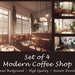 Modern Coffee Shop Virtual Background Bundle - Set of 4 - Etsy