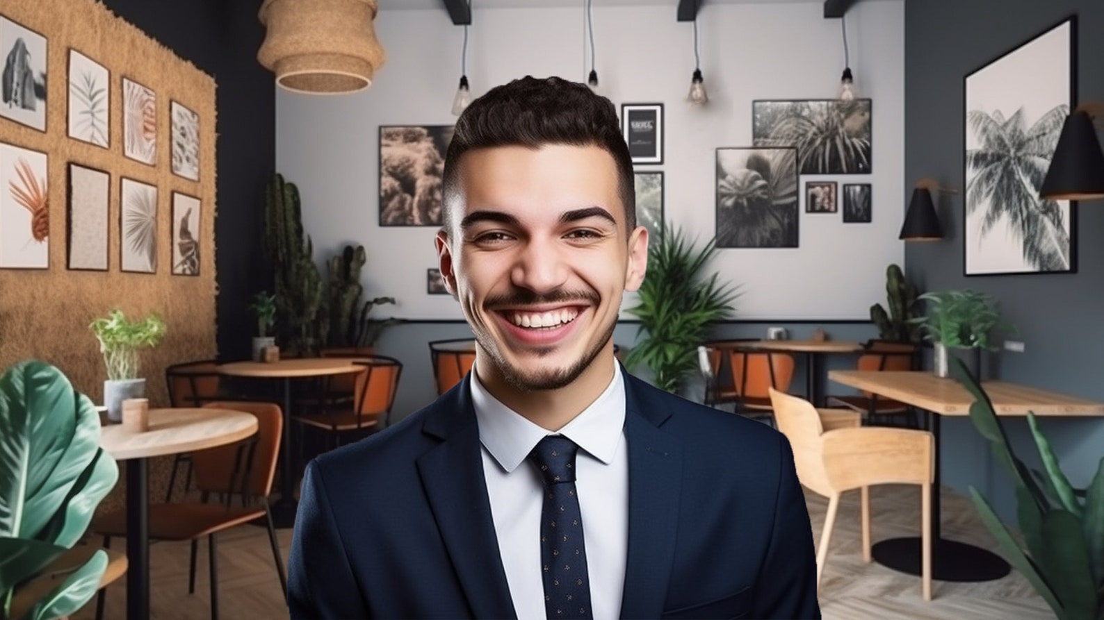 Modern Coffee Shop Virtual Background Bundle - Set of 4 - Etsy