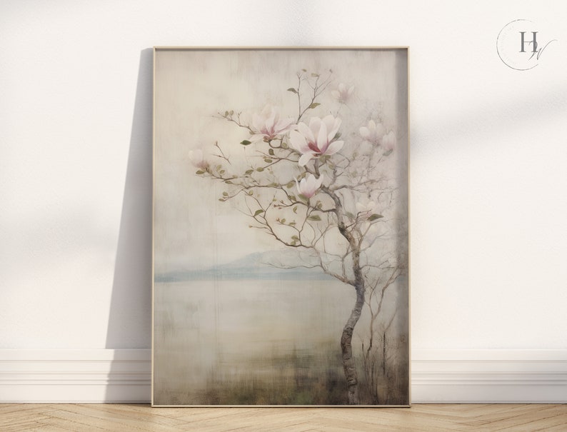 Printable Vintage Wall Art Magnolia Tree Print Botanical - Etsy