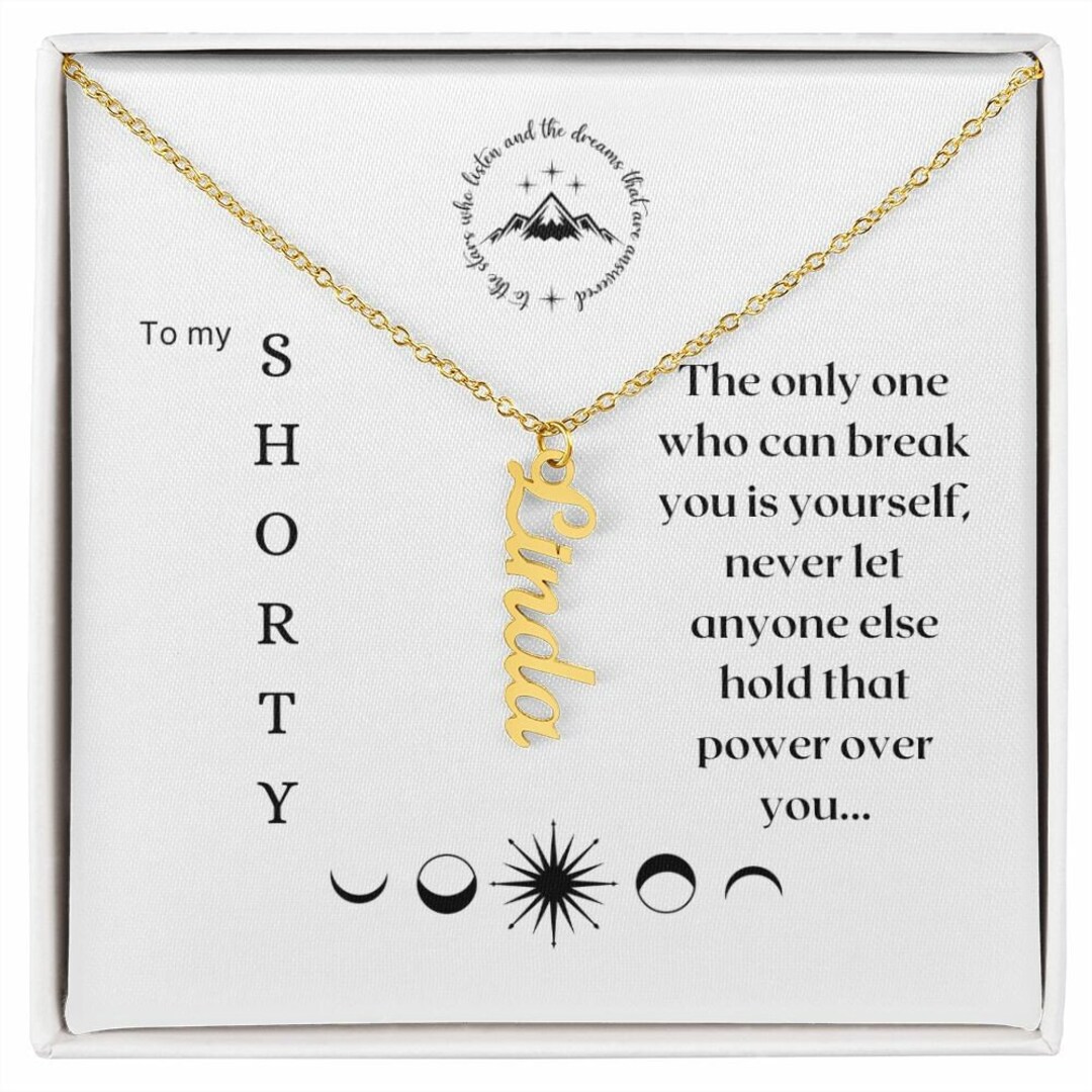 Acotar Velaris Themed Personalized Vertical Monogram Necklace - Etsy