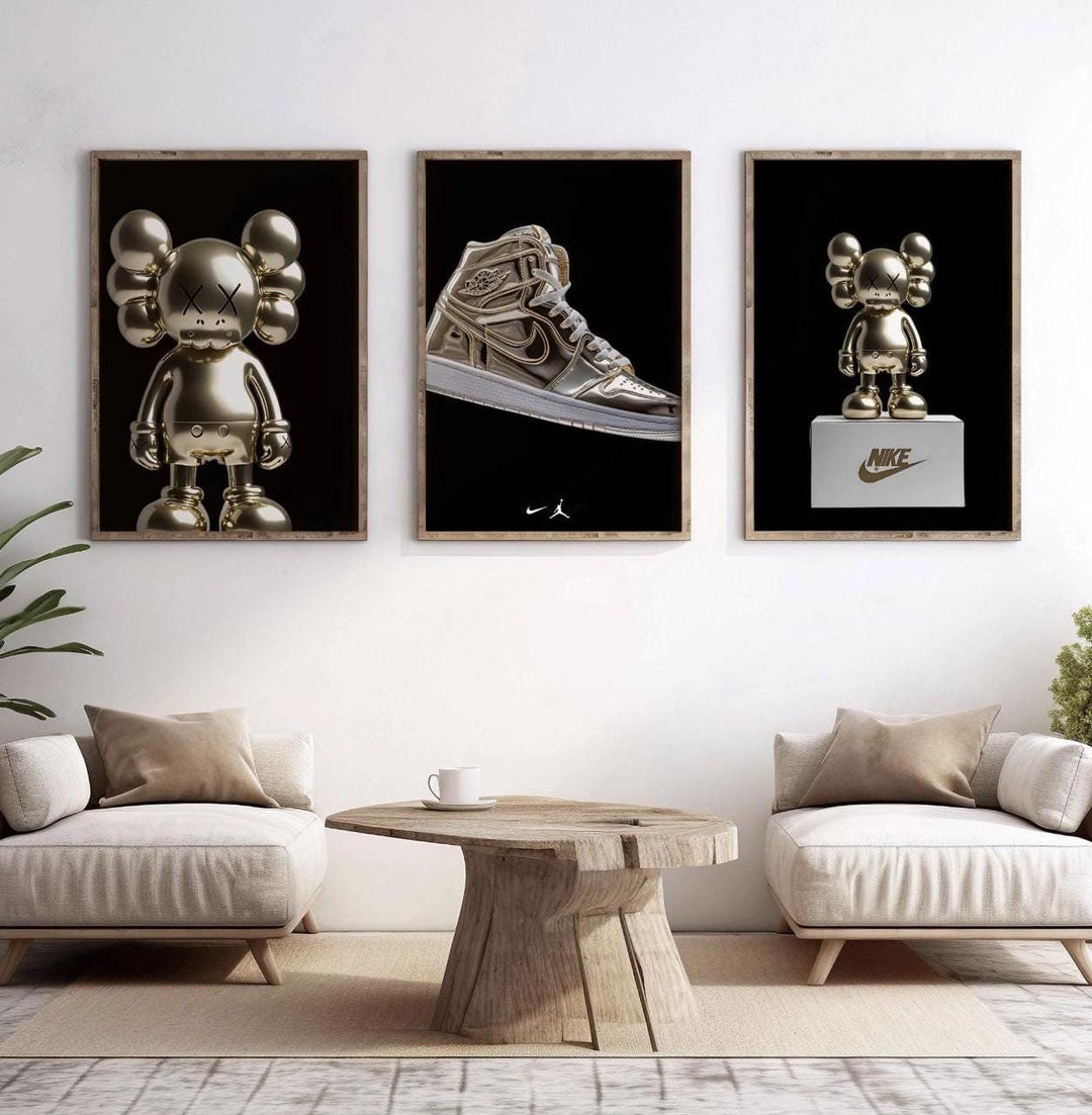Hypebeast Toys Poster Set of 3, Hypebeast Figure Printable Wall Art ...