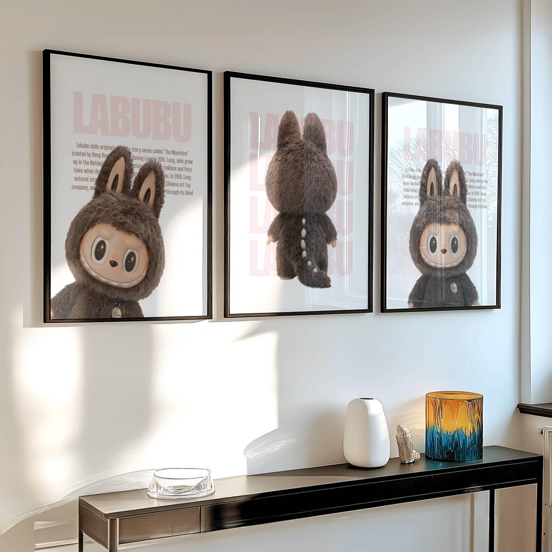Labubu Poster, the Monsters, Feminine Digital Print, Modern ...