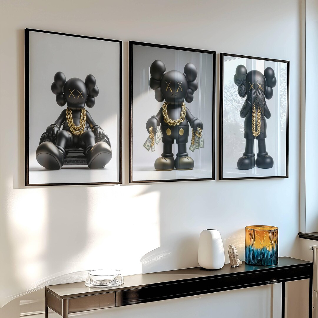 Hypebeast Toys Poster Set: Kaws Minimalist Art Print (digital Download ...