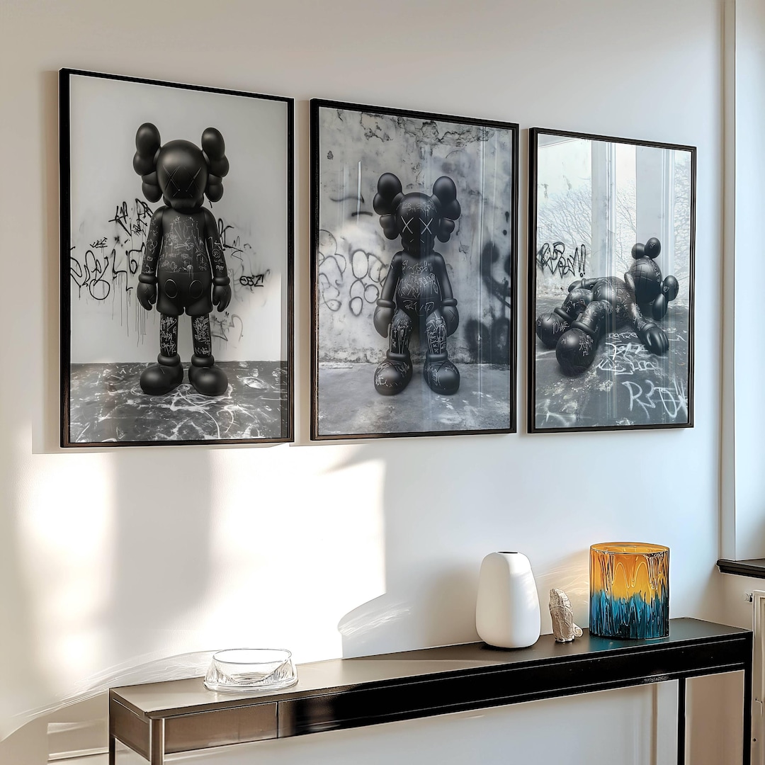 Hypebeast Toys Poster Set of 3, Hypebeast Figure Printable Wall Art ...