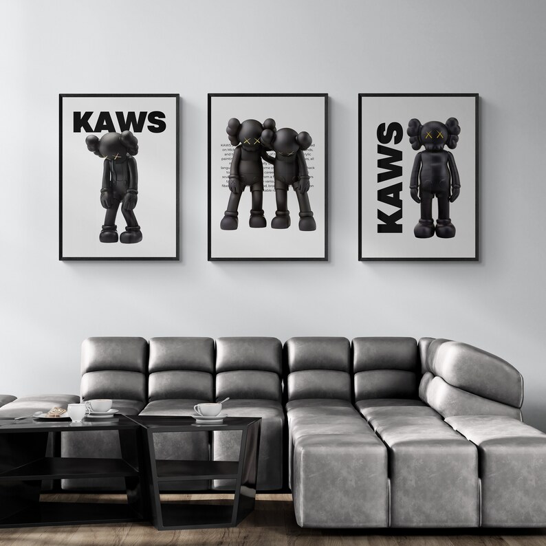 Kaws Poster Minimalist, Hypebeast Toys Poster, Figure Printable Wall ...