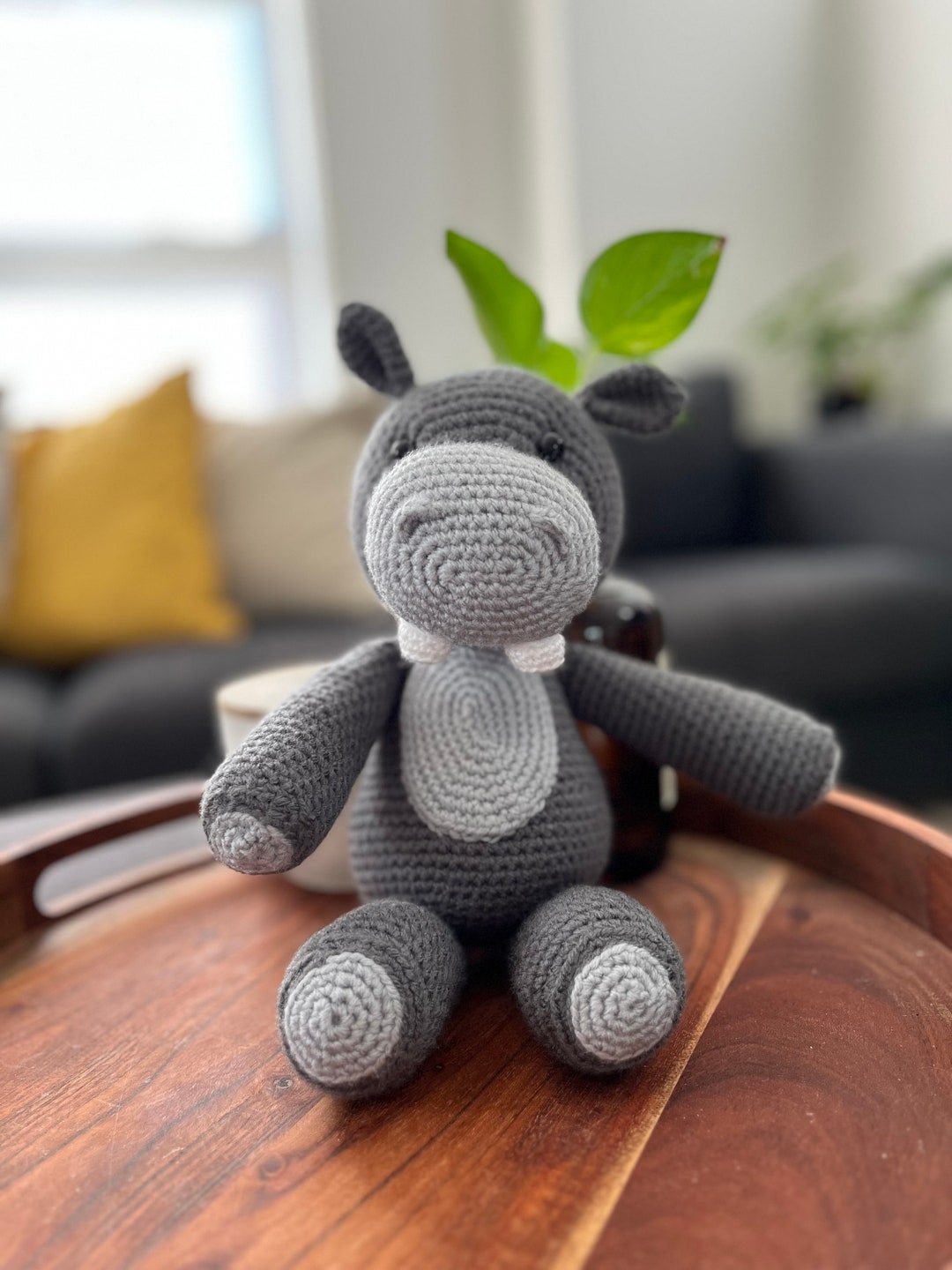 Hazel the Hippo Amigurumi Plush - Etsy