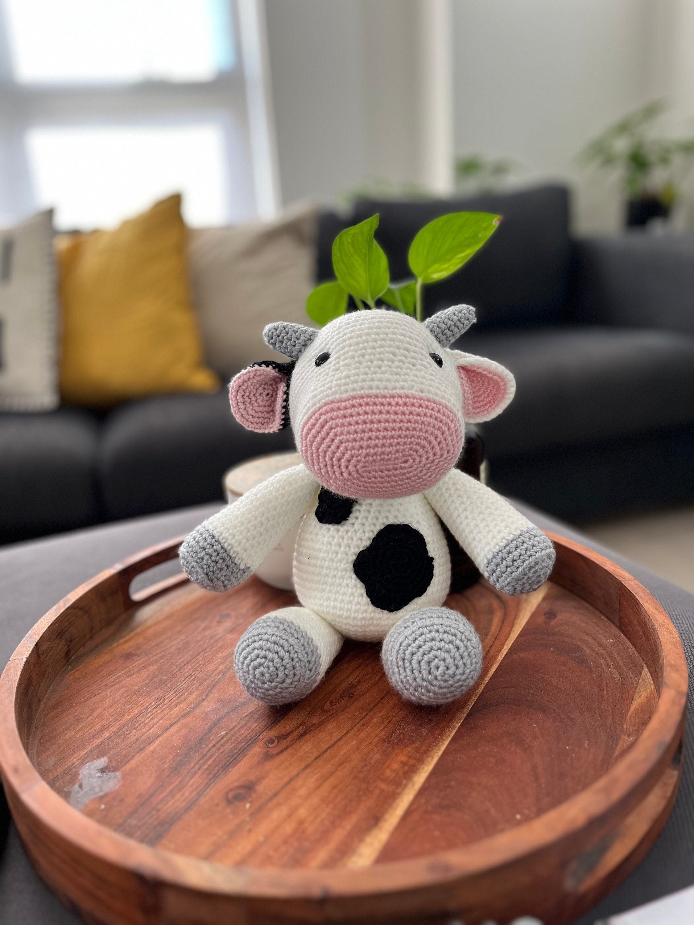 Coco the Cow Amigurumi Plush - Etsy