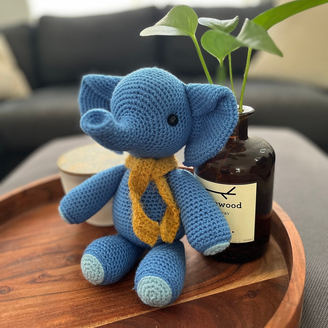 Edgar the Elephant Amigurumi Plush - Etsy