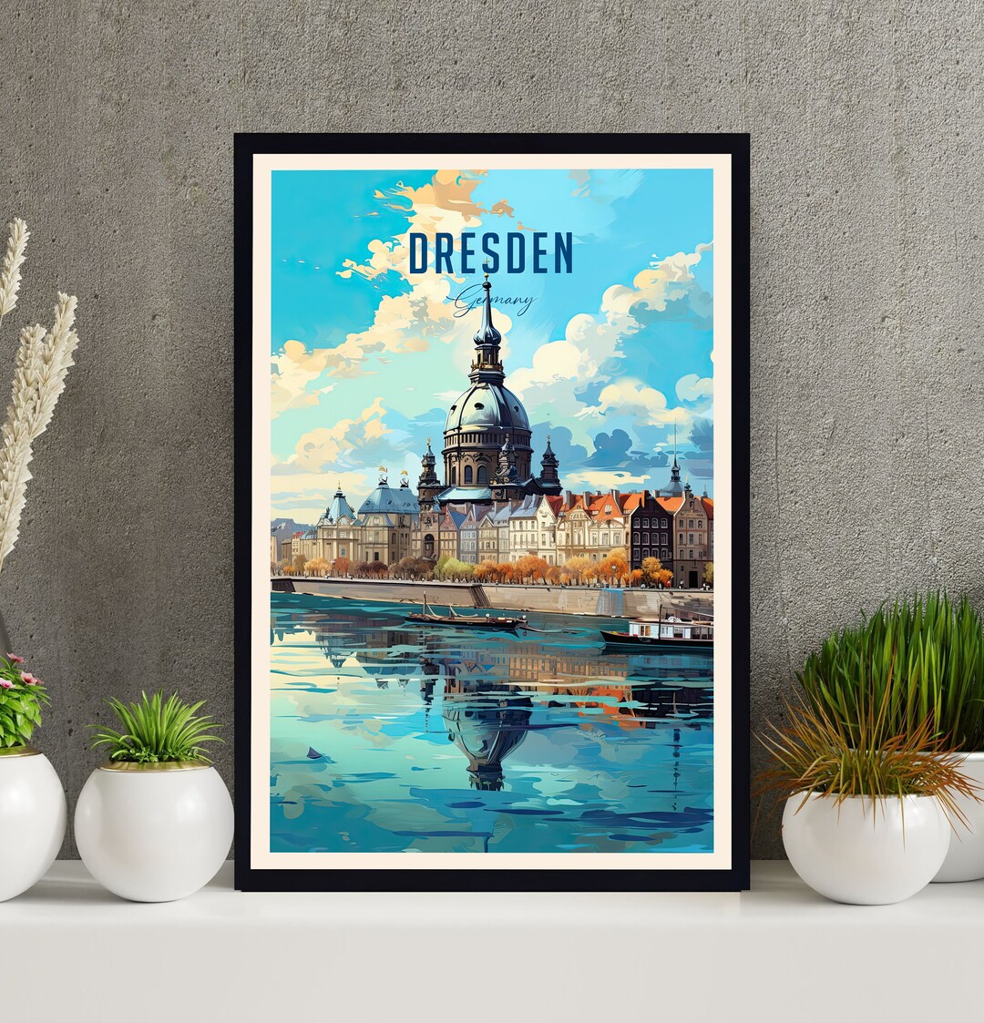 Dresden Poster Germany Poster Dresden Print Travel Poster - Etsy