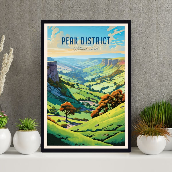 The Peak District Poster - Etsy