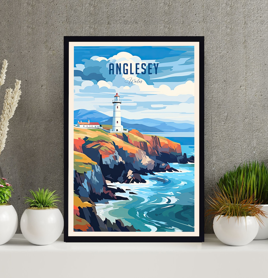 Anglesey Poster Anglesey Print Anglesey Art Wales Poster - Etsy