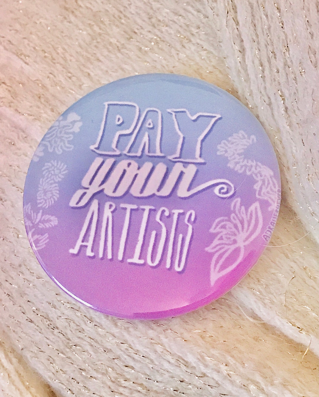 PAY ARTISTS BUTTON - Etsy