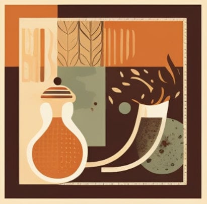 Modern Coffee Prints (collection 3): Collection of 5 Abstract Digital ...
