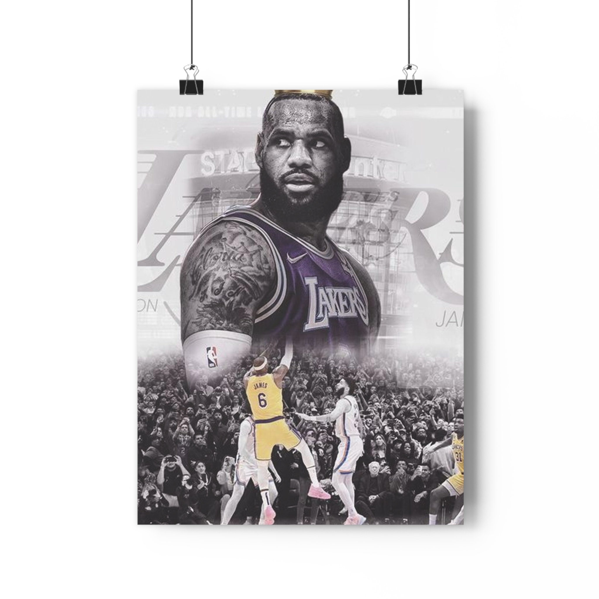 Premium Lebron James Poster King James Unleashed - Etsy