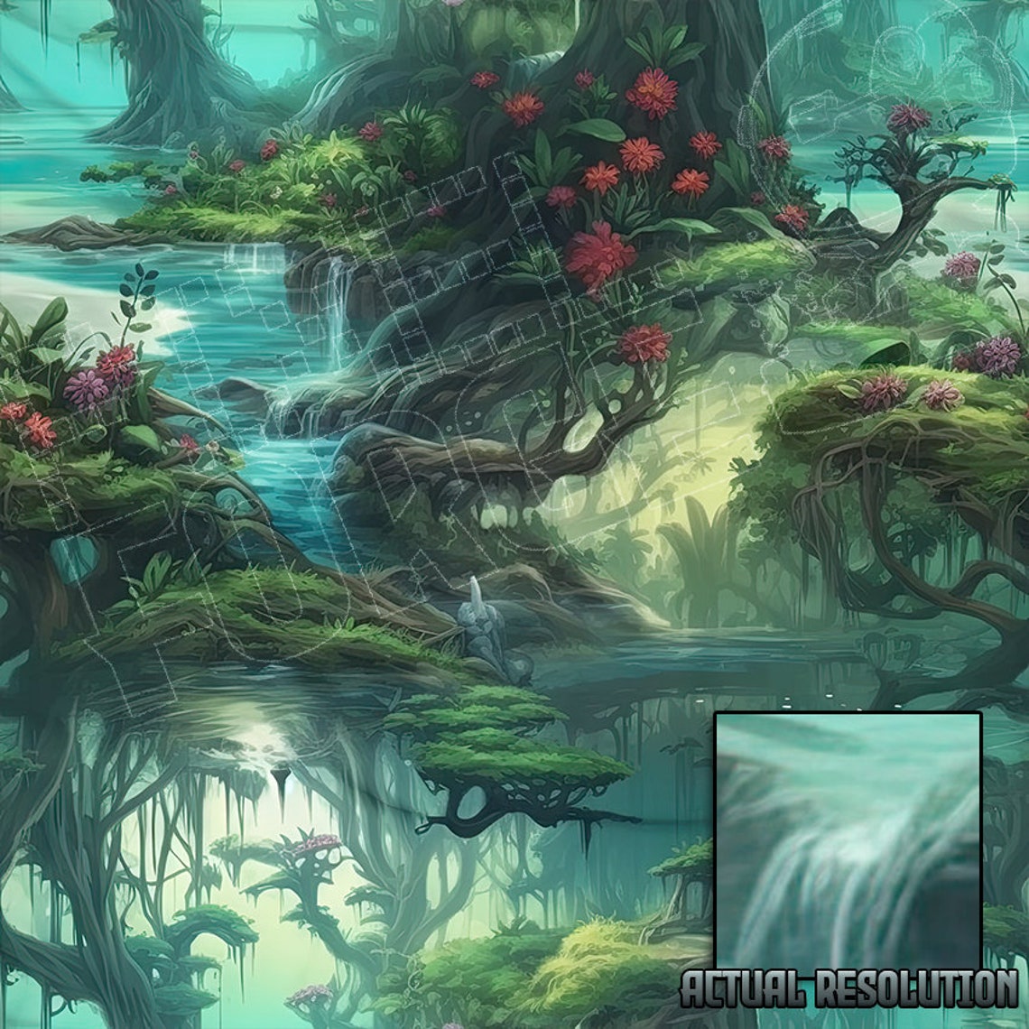 Tiling Fantasy Forest - Etsy