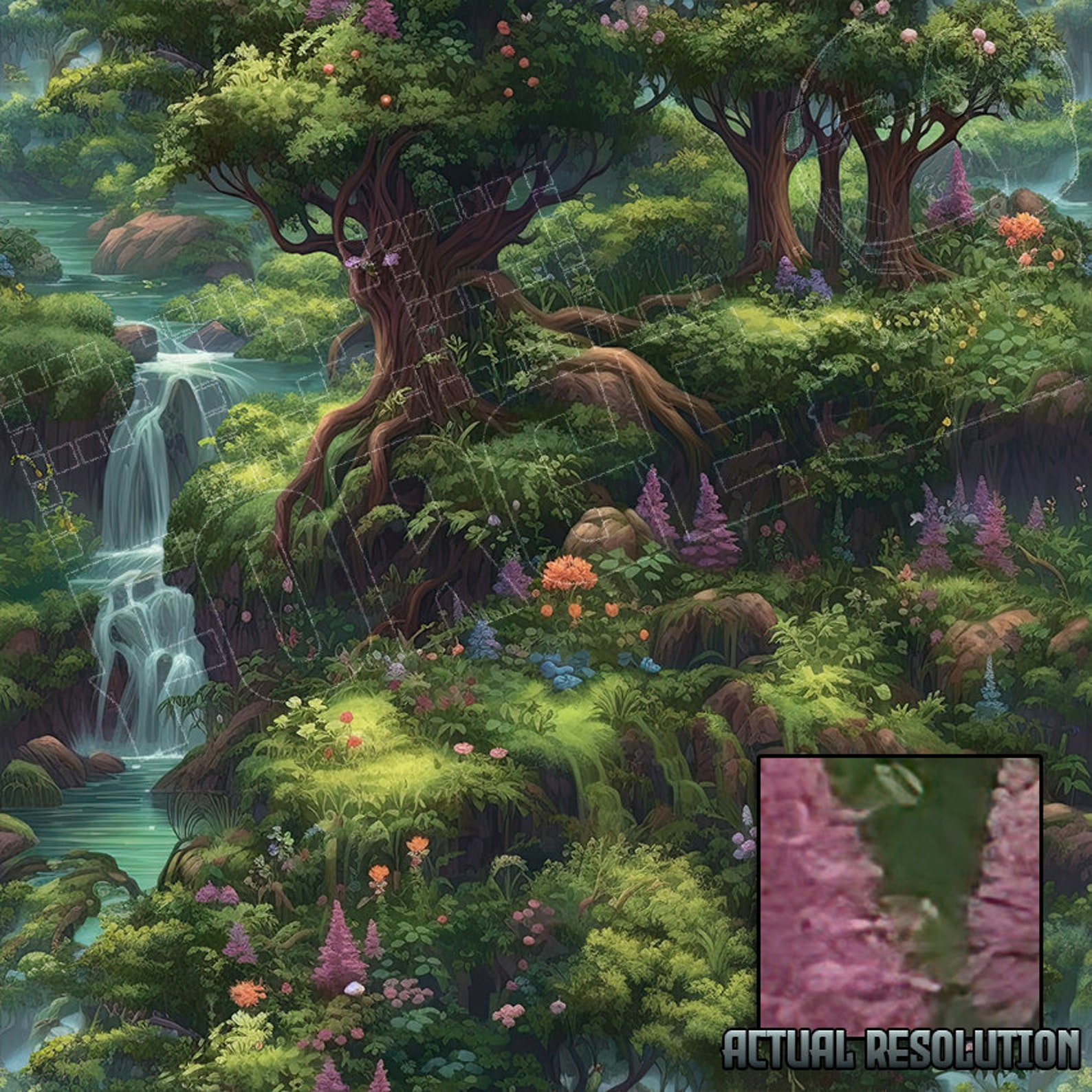 Tiling Fantasy Forest - Etsy