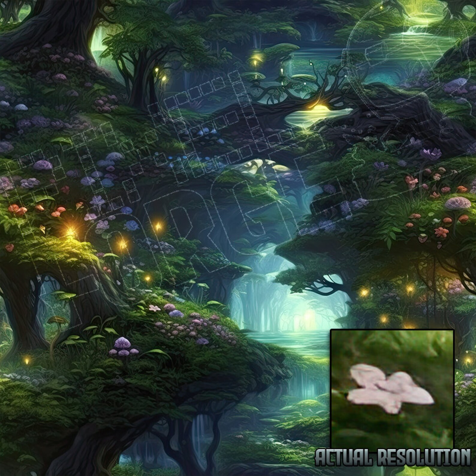 Tiling Fantasy Forest - Etsy