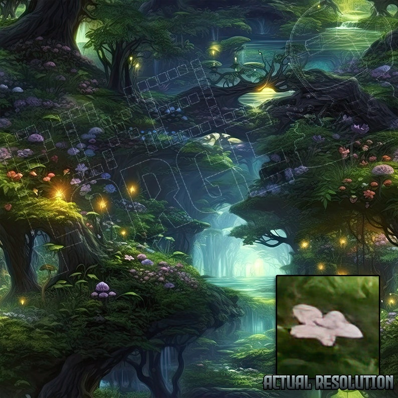 Tiling Fantasy Forest - Etsy