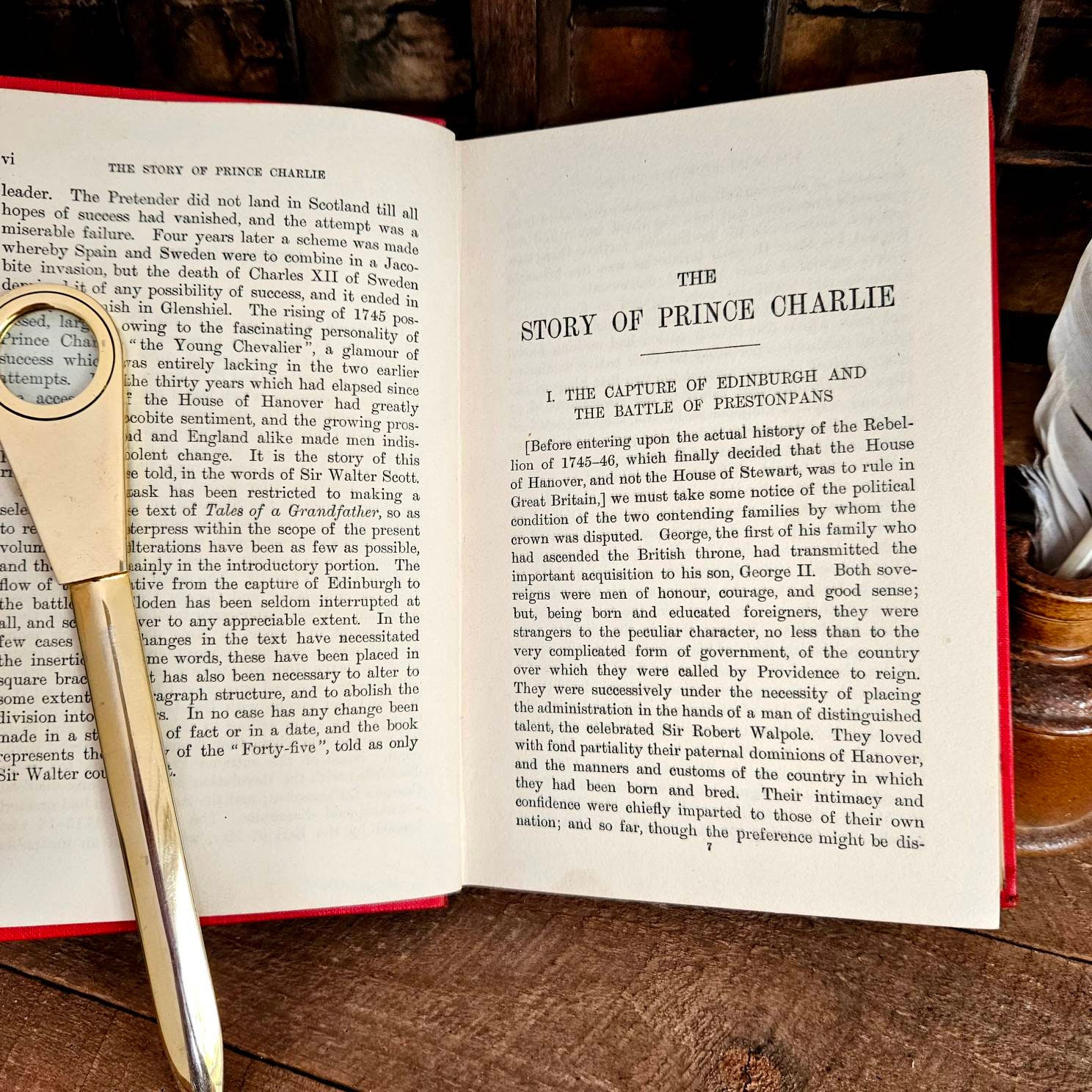 The Story of Prince Charlie by Sir Walter Scott, Red Decorative ...