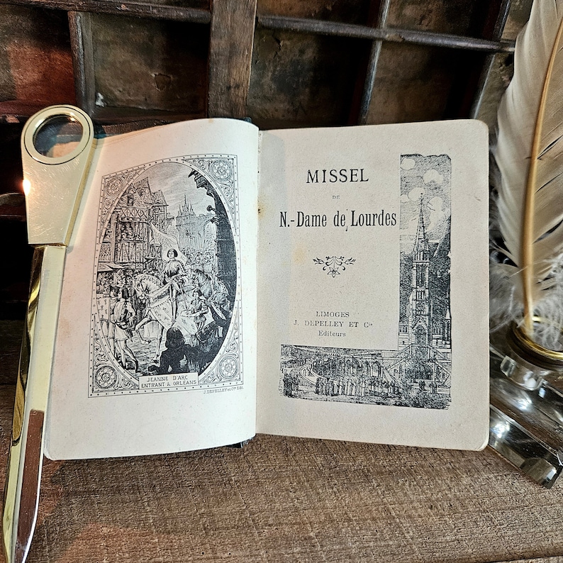 Antique French Missal, Missel De Notre Dame De Lordes, Illustrated ...