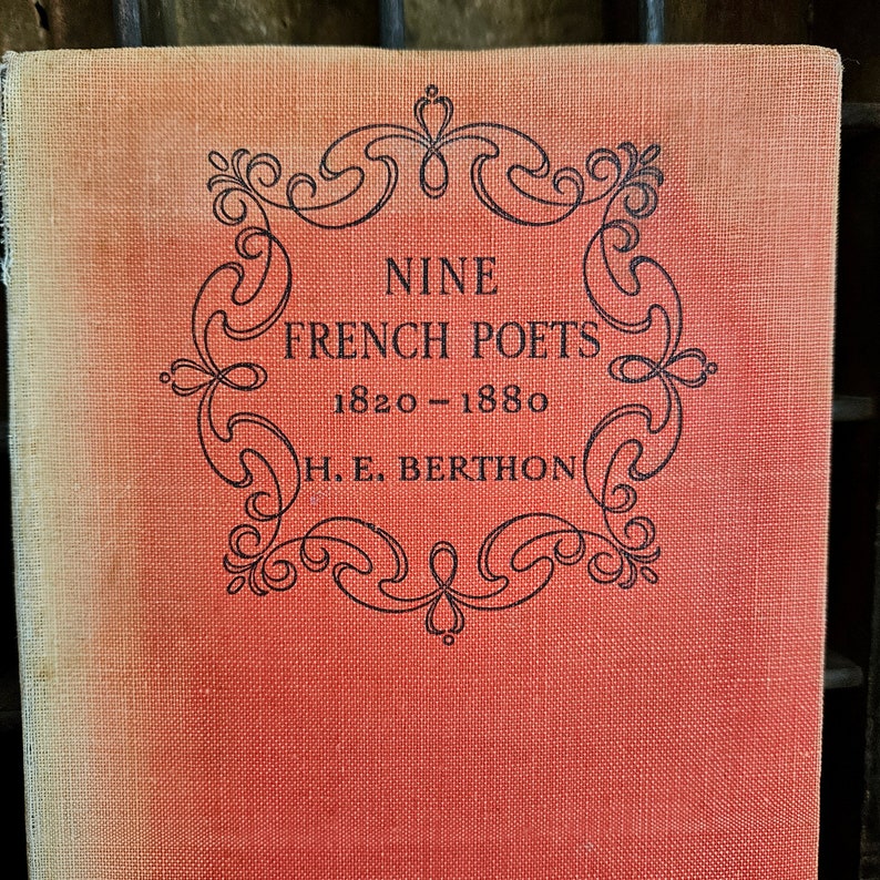 Nine French Poets 1820-1880, Vintage French Book - Etsy