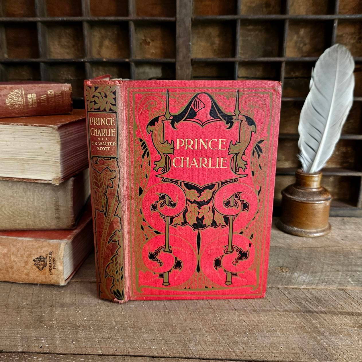 The Story of Prince Charlie by Sir Walter Scott, Red Decorative ...