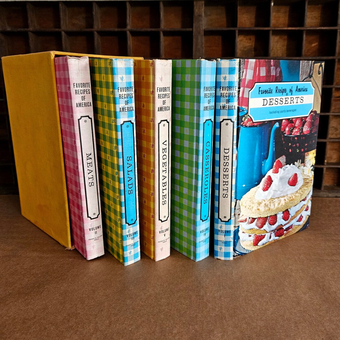 1968 Favorite Recipes of America Box Set of 5 Volumes, Retro 1960s ...