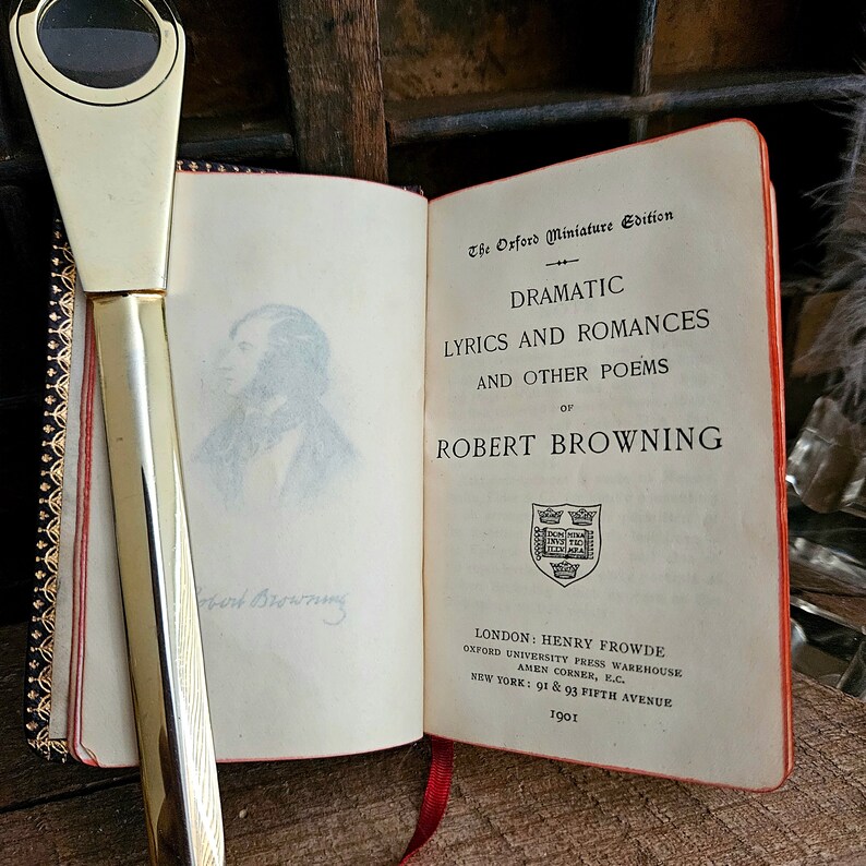 1901 Robert Browning Dramatic Lyrics and Romances and Other - Etsy