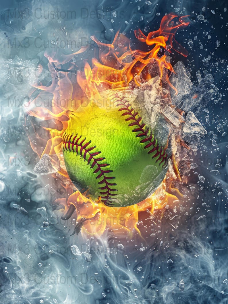 Softball Digital Photography Backdrops Bundle, Sports Themed Digital ...