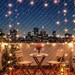 Romantic Rooftop Date Digital Background, Valentine's Day Digital ...