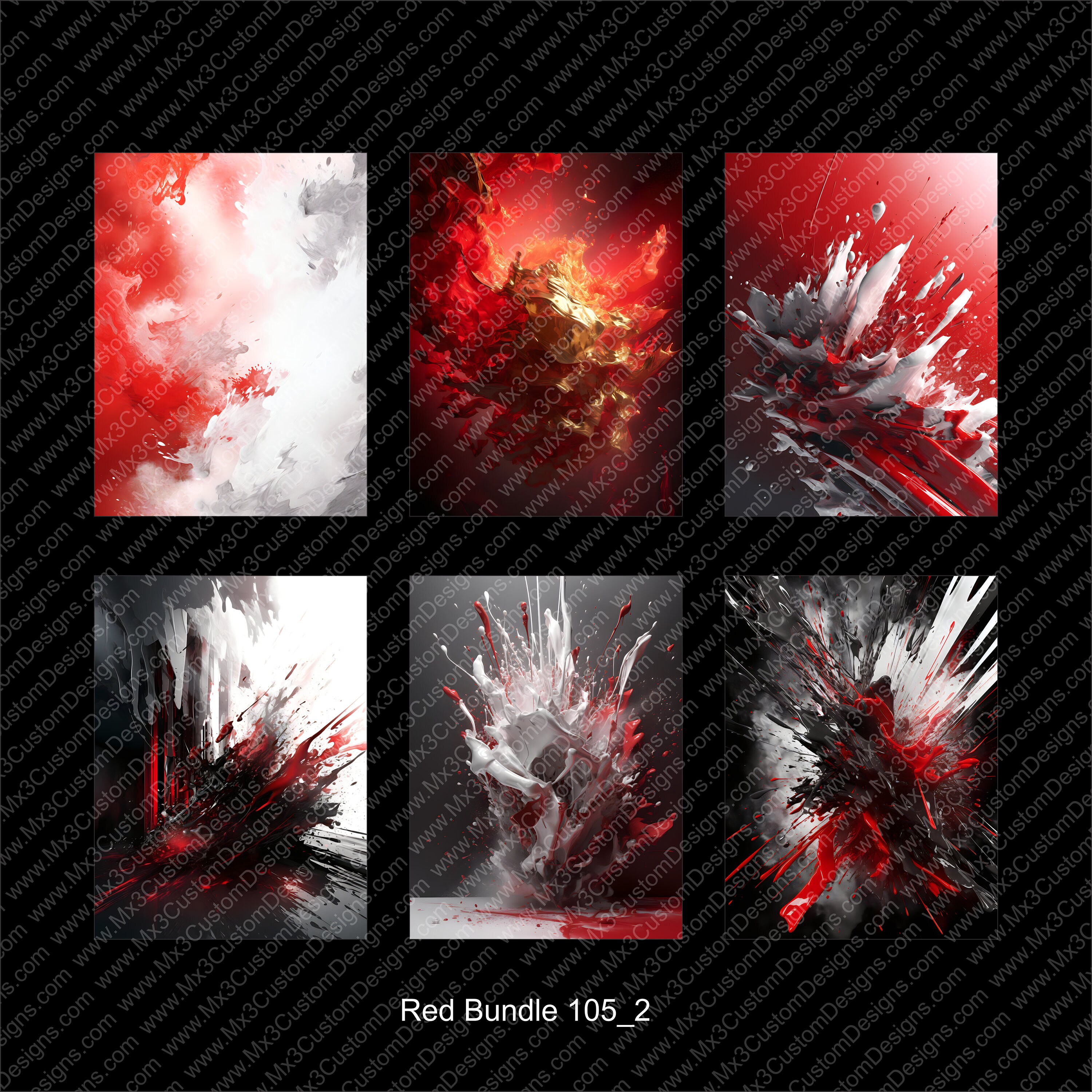 12 Red Digital Backgrounds 18x24 Inch High Resolution Digital Download ...