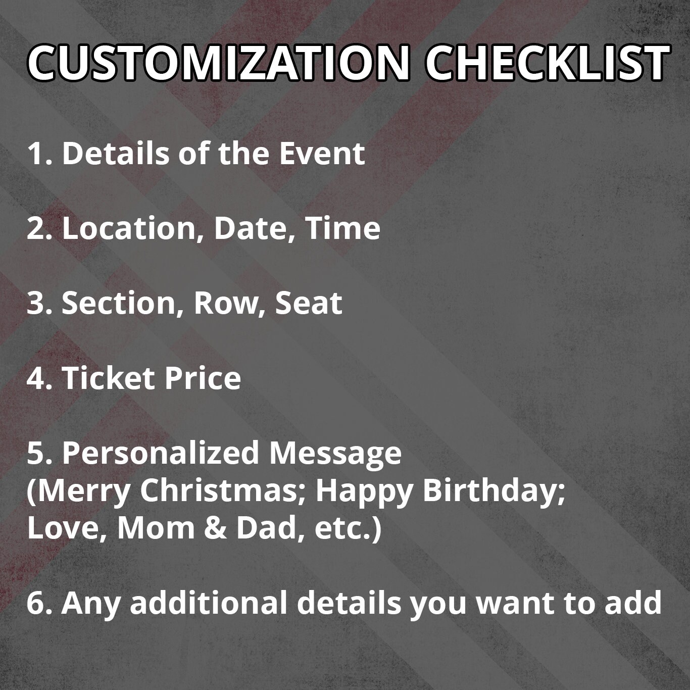 Concert Custom Tickets, Customized Digital Event Ticket, Personalized ...