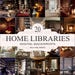 Home Library Digital Backdrops, Cozy Reading Room Backdrop, Bookcase ...