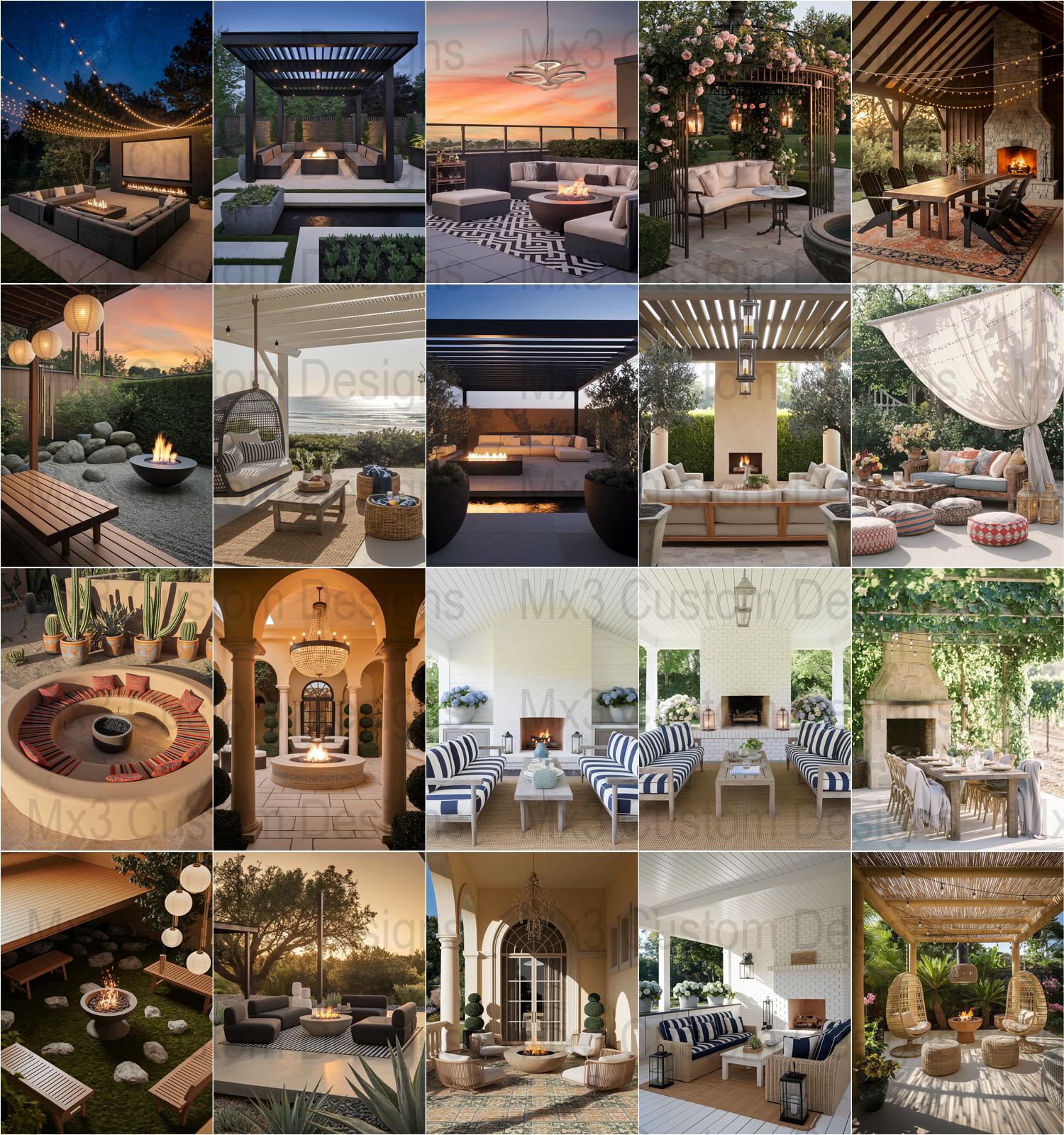 Outdoor Living Backdrops, Digital Photography Backdrops, Garden Scenes ...